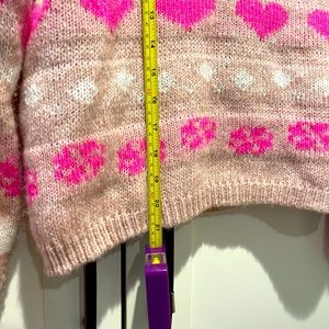 fobya | Sweaters | Fobya Heart Cardigan Sweater Sm | Poshmark